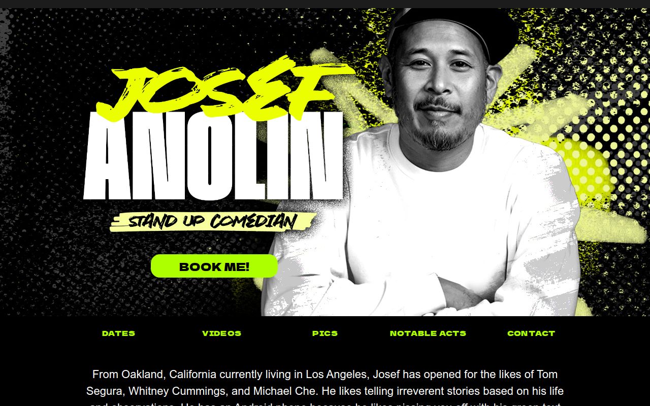 Comedian Josef Anolin